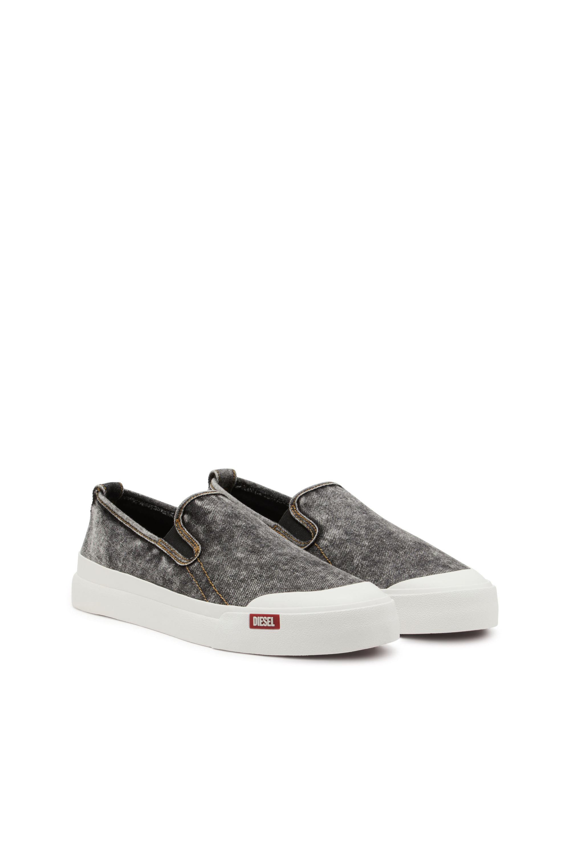 Men's Denim slip-on sneakers | Black | Diesel